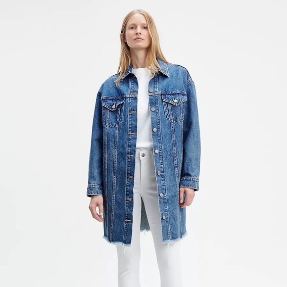 Levi's | Jackets & Coats | Levis Extra Long Trucker Jacket | Poshmark
